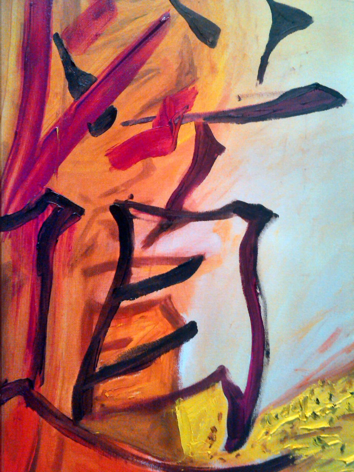 Dao 50 x 70 cm oil on canvas painting by Iris Greiner